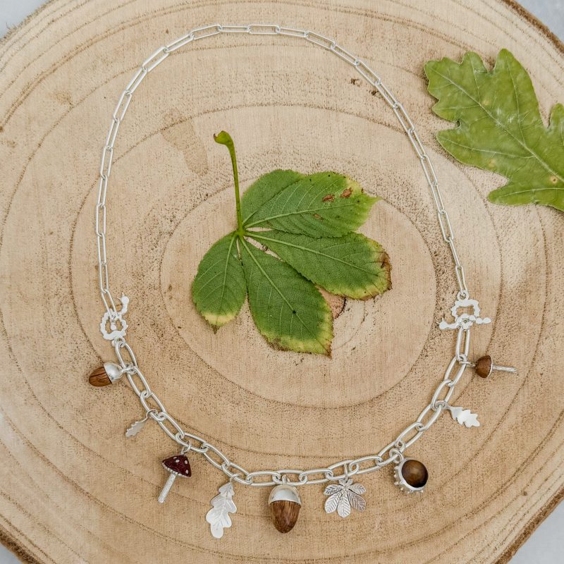 Autumn Charm Bracelet and Necklace in one - Phoebe Jewellery